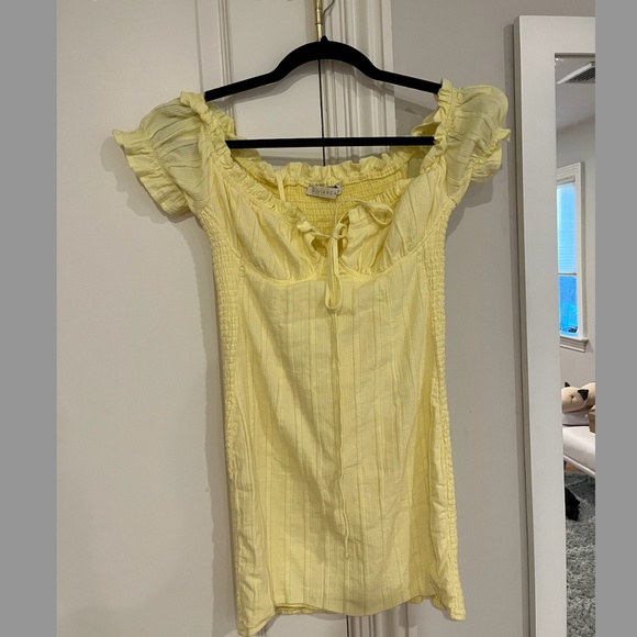 O.Vianca | Dresses | Ovianca Yellow Bodycon Mini Dress | Poshmark
